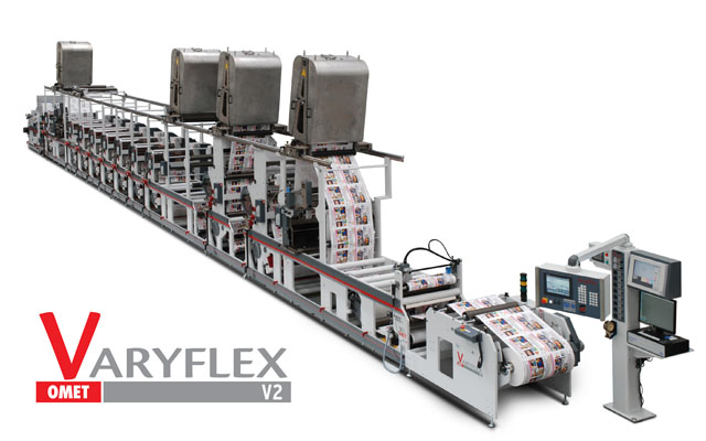 OMET Varyflex V2 con stampa flexo a solvente | PACKAGING PRINTING MACHINES